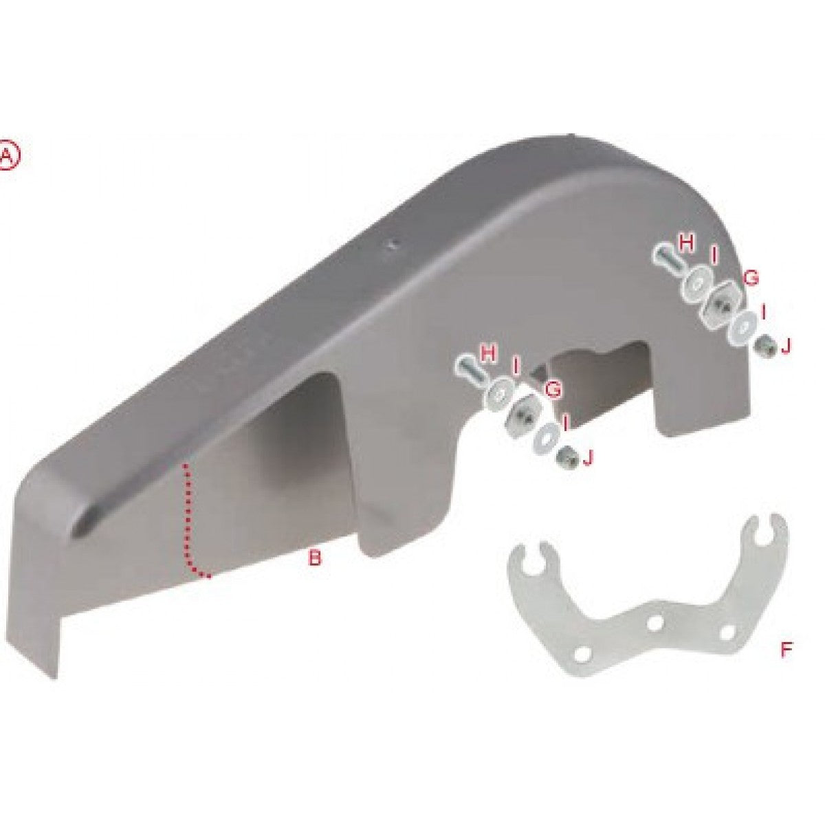 COMPL.INTEGRAL CHAIN GUARD KITWITH SUPPORTS AND SCREWS – Karting Central