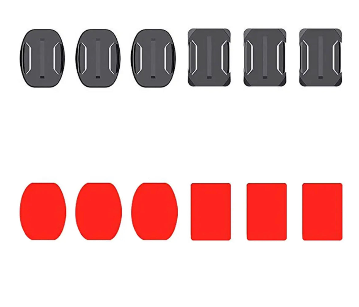 Karting Central 3 x Flat Camera Mount | 3x Curved Camera Mount | 3M St