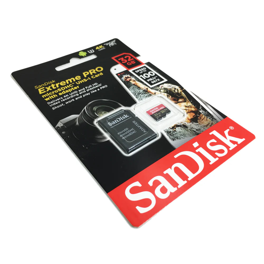 Micro SD Card | SanDisk 32GB Extreme Pro + Adaptor – Karting Central