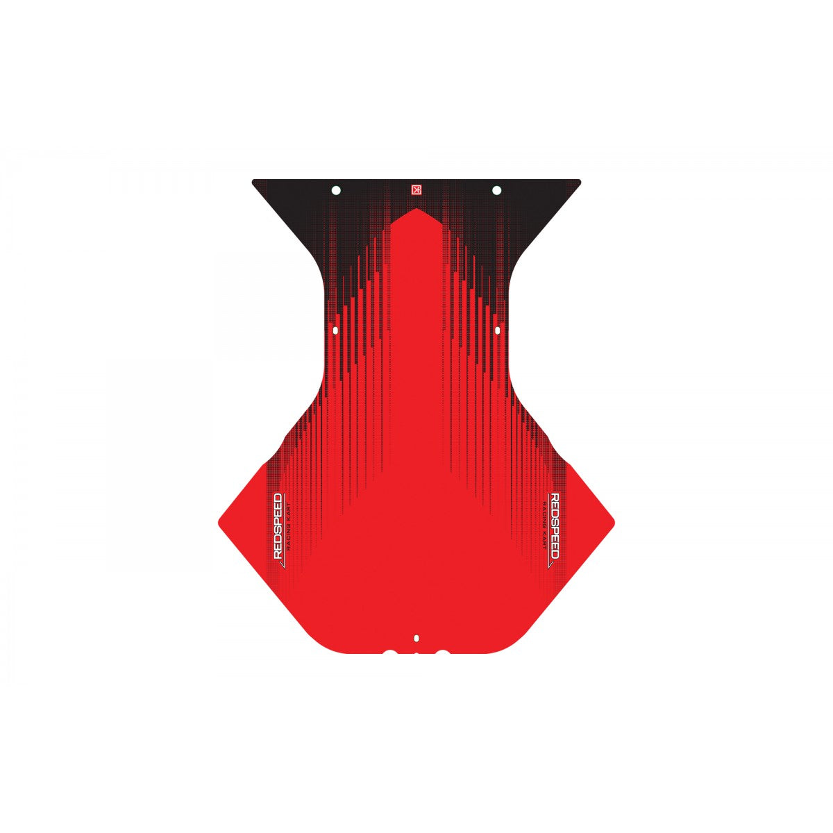 Red speed kart floor-plate complete with sticker – Karting Central
