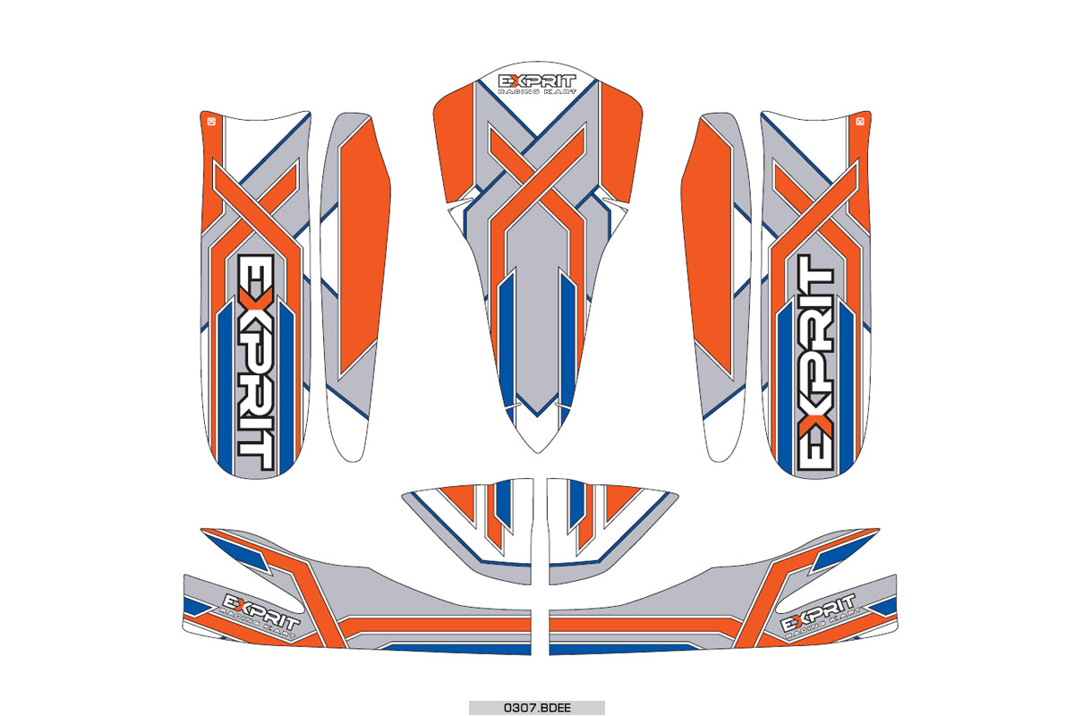 Exprit Sticker Kit - Suits 950mm NEOS - OTK – Karting Central