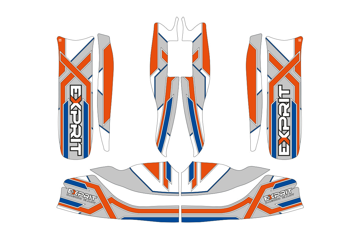 Exprit Sticker Kit - Suits M6 Body/M7 Nassa - OTK – Karting Central