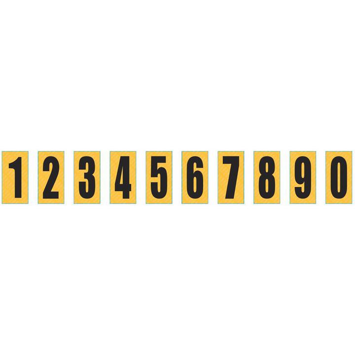 Number Stickers Yellow/Black Sidepod - Kartech – Karting Central