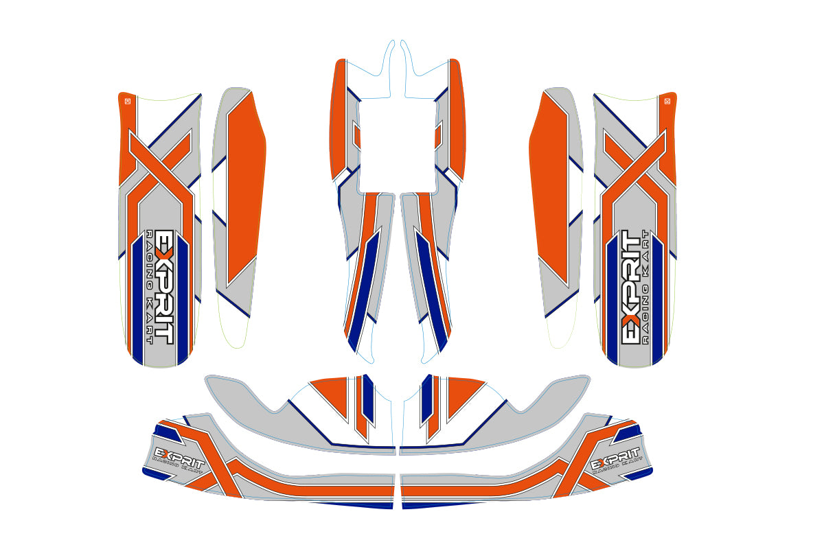 Exprit Sticker Kit - Rookie 950mm CIK M8 - OTK – Karting Central
