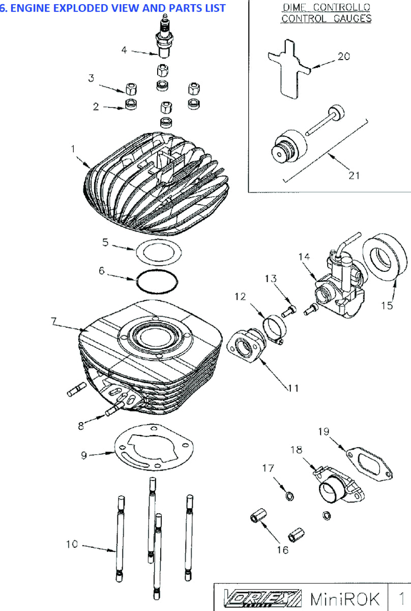 Head & Cylinder Assembly - Mini Rok – Karting Central